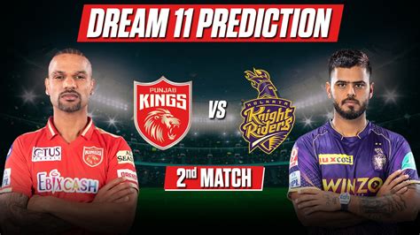 PBKS Vs KKR Dream IPL Prediction Match Number Key Players Probable Playing X Top
