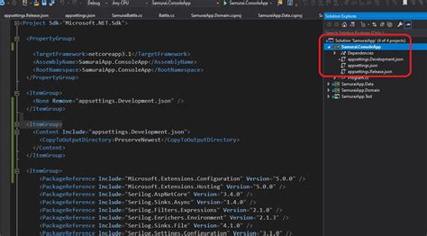 Nesting Net Core Appsettingsjson Appsettingsdevelopmentjson And Appsettingsreleasejson