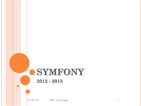 Ppt Symfony Powerpoint Presentation Free Download Id3709814