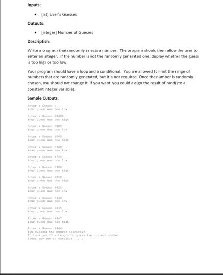 solved inputs intuser s guesses outputs [integer number