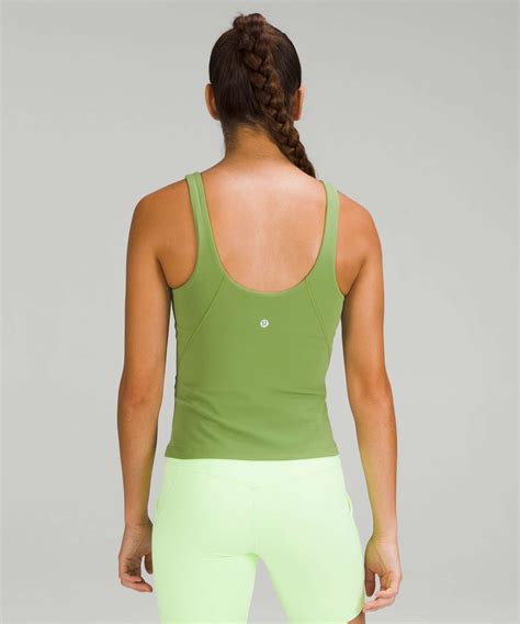 Lululemon Align Waist Length Tank Top Green Foliage Lulu Fanatics