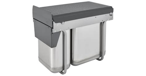 Rev A Shelf DM SS Pull Out And Liter Waste Containers With Door Mount Ferguson Home