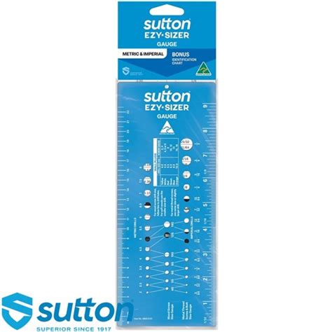 Sutton Ezi Sizer Drill Gauge Metric And Imperial Collier And Miller