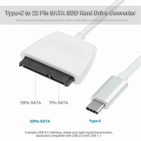 Type C To Sata 3 Data Cables Adapter | Dmark.lk