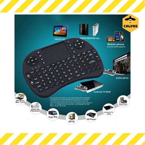 Jual Mini Keyboard Wireless 2 4ghz Touch Pad And Mouse Function Taffware I8 Hitam Shopee Indonesia