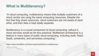 Multitenancy On OCI FinalRM Pptx