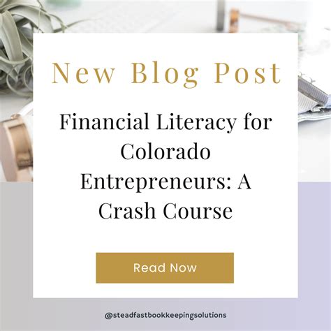 Financial Literacy For Colorado Entrepreneurs A Crash Course