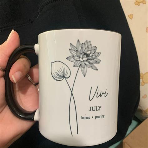 Birth Flower Mug Personalized Birth Flower Ts Birth Flower Cup