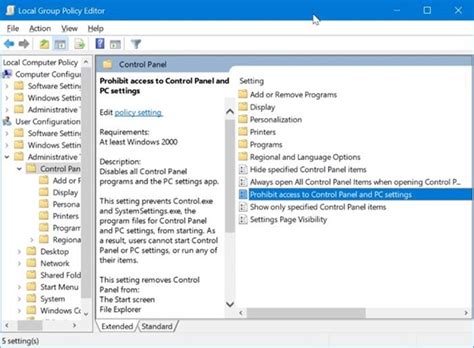 Cómo Activar O Desactivar La Configuración Y El Panel De Control En Windows 10 Tecno Soluciones