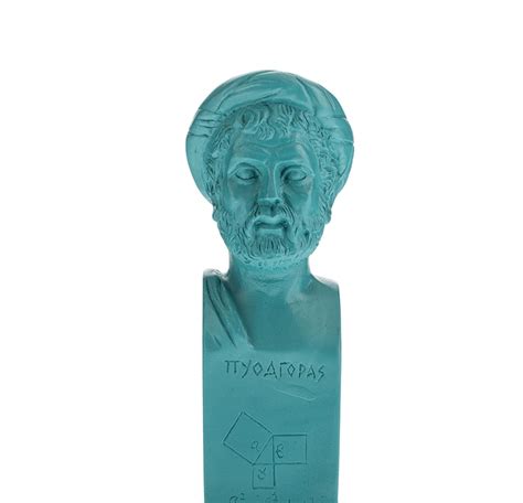 Pythagoras Bust Greek Head Statue Ancient Greek Mathematician Sculpture