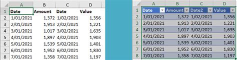 Excel Formatted Table Headings A4 Accounting