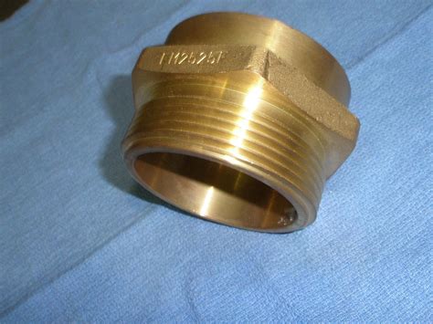 2 12 Male Nst Nh X 2 12 Female Ipt Fire Hose Hex Brass Adapter