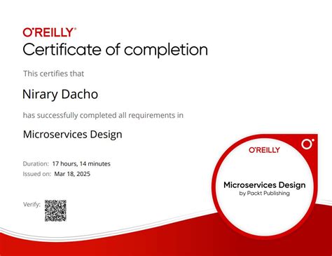 Successfully Completed Design Microservices Architecture With Patterns
