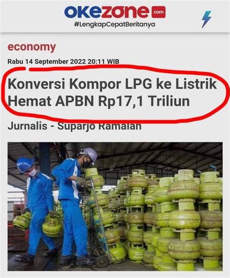 Konversi Gas Lpg Ke Kompor Listrik Dianggap Menguntungkan