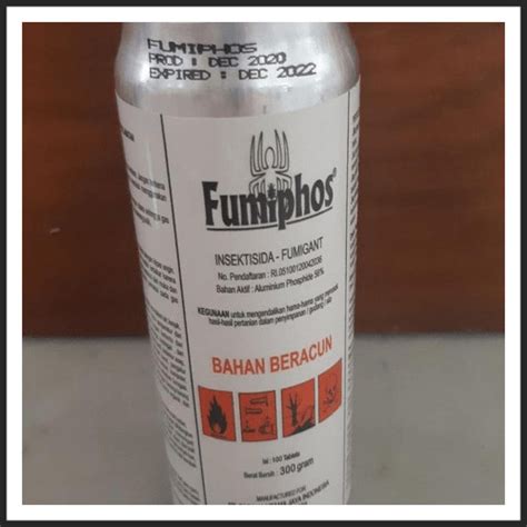 Jual Obat Fumigasi Fumiphos Kemasan 100 Tablet Fumigan Kutu Beras
