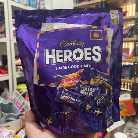 Jual Cadbury Heroes 275gr Crunchie Bits Caramel Wholenut Eclairs Dairy Milk Coklat Import