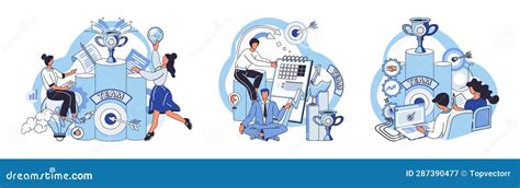 Team Solving Complex Problems Teamwork Vector Illustration Metaphor Stock Vector Illustration