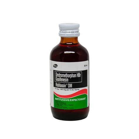 Robitussin Dextromethorphan Hbr Guaifenesin 15mg100mg5ml Syrup X60ml Watsons Philippines