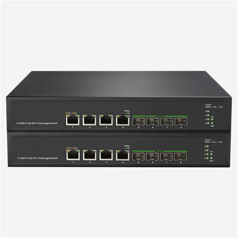 Powerful 4 Rj45 10g Ethernet Switch With Jumbo Frame Support And 160gbps Switching Capacity