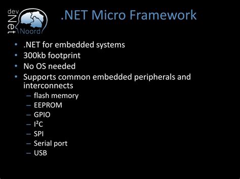 Ppt Embedded Systems With The Net Micro Framework Powerpoint