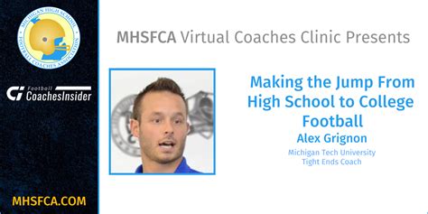 Making The Jump From High School To College Football With Alex Grignon