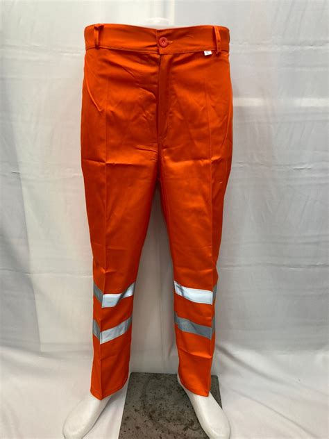 พร้อมส่ง กางเกง 2 กระเป๋ามี 2 แถบสะท้อนแสง เนื้อผ้า โพลีเอสเตอร์ผสมฝ้ายกันสะเก็ดได้ Xs 6xl