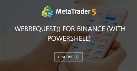Webrequest For Binance With Powershell Limit Orders Expert Advisors And Automated