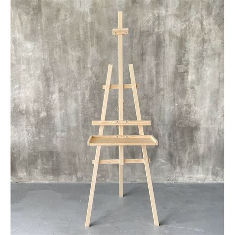 Мольберт тринога нефарбований з підставкою для фарб та палітри вис 180 см Україна