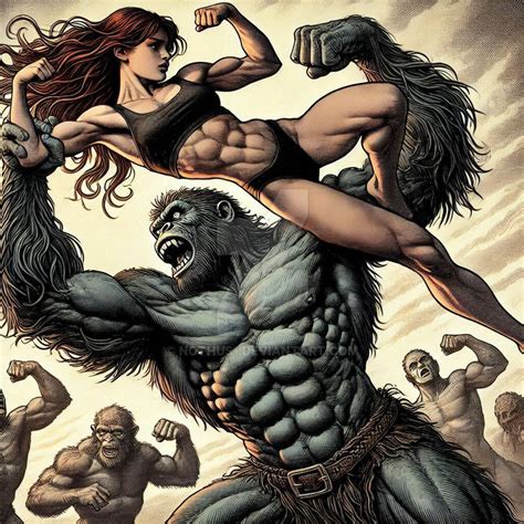 Jungle Girl Vs Carnivorous Apes 042 By Nothus1 On Deviantart