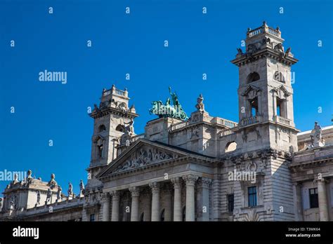 Facade Of The Beautiful Building Of The Ethnographic Museum In Budapest