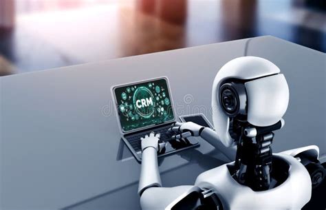 Customer Relationship Management System On Modish Computer For Crm Business Stock Image Image