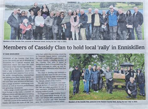 Cassidy Clan Céad Míle Fáilte