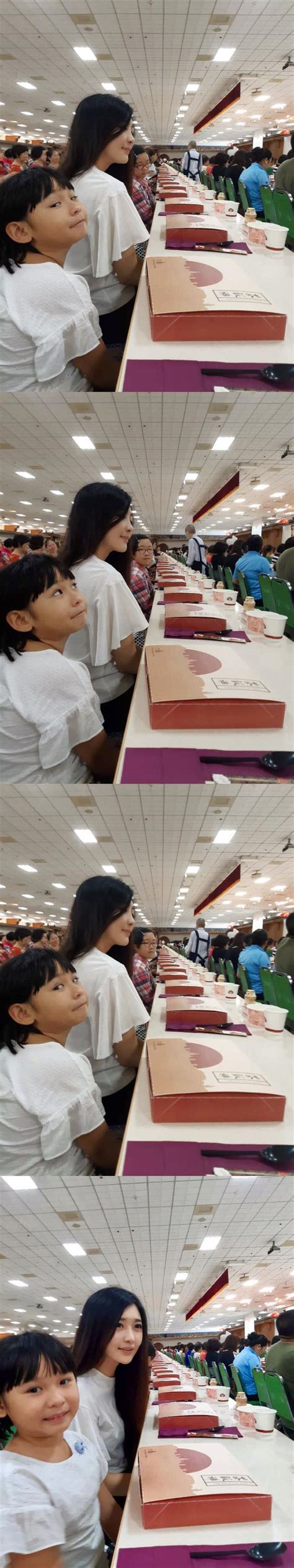 錢映伊 舅媽：來我幫你跟姐姐拍一張！ 表妹：不要拍啦！要不然背影給你拍。 於是我很聽話的給背拍～