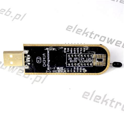 Programator USB CH A pamięć SPI Flash EEPROM TTL