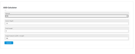 Gsd Ground Sample Distance Calculator Calculator Academy
