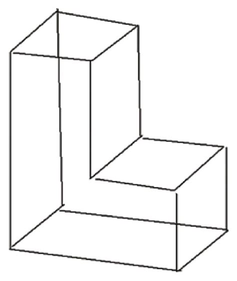 Axonometric Sketch Consists Of Line Segments And Polylines With Hidden