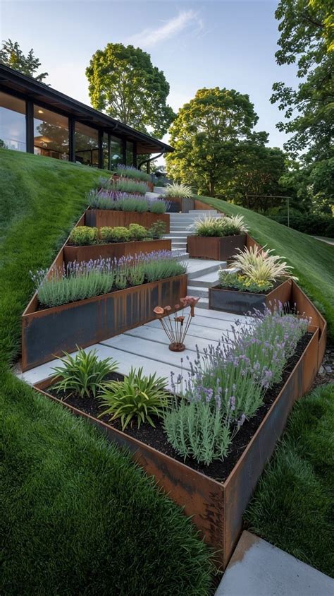 16 Stunning Sloped Front Yard Landscaping Ideas For Modern Curb Appeal