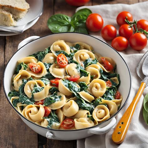 Creamy Tortellini With Spinach And Tomatoes Cheff Recipes