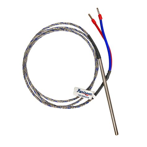 Sensor De Temperatura Tipo J Com Cabo De Malha 1 Metro Resispar