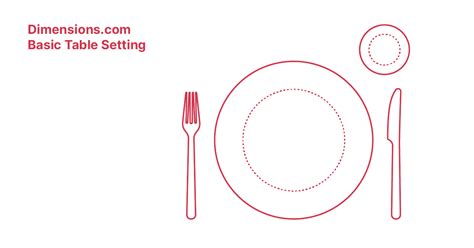 Basic Table Setting Dimensions Drawings Dimensions Com