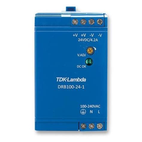 Tdk Lambda Drb100 24 1 Drb100 Din Rail Mount Power Supply 24v 42a 100w