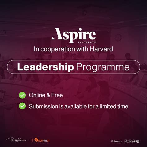 Aspire Leadership Program In Collaboration With Harvard Eduhub