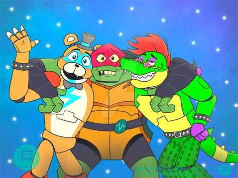 Rottmnt X Fnafsb Way To Go Turtle Star By Cartuneslover16 On Deviantart