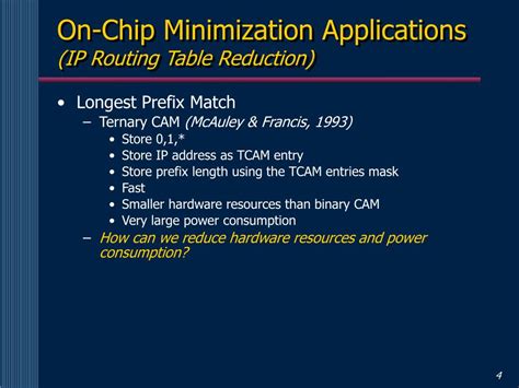 Ppt On Chip Logic Minimization Powerpoint Presentation Free Download