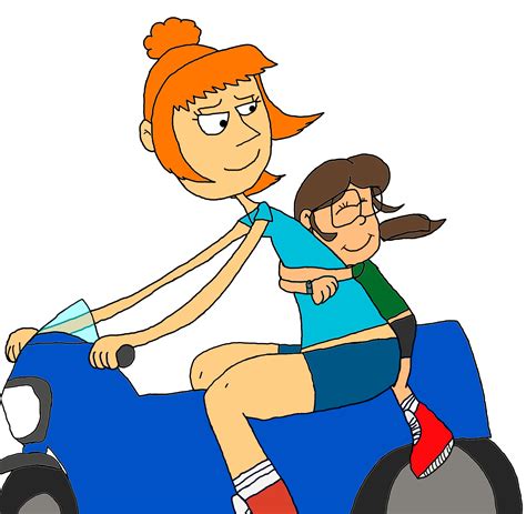 Lucy And Margo Hugs In Motorcycle By Dawidgolaszewski On Deviantart