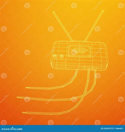 Modem Router With The Antenna High Speed Wireless Wifi Internet Stock