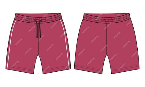 Garçons Sweat Shorts Pantalon Mode Technique Croquis Plat Vecteur