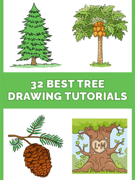 Easy Tree Drawing Tutorials Easy Drawing Guides Easy Tree Drawing Tutorials Easy Drawing Guides