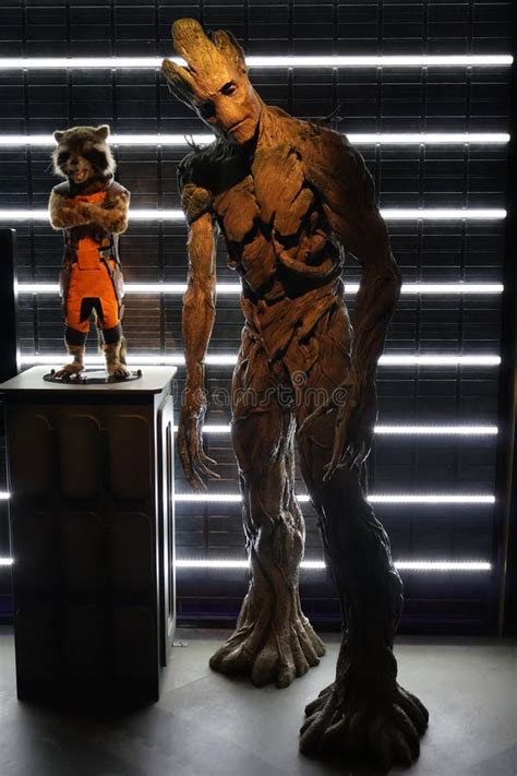 Groot And Rocket Raccoon From Guardians Of The Galaxy Editorial Photo