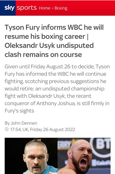 헤비급 챔피언 타이슨 퓨리 복귀 나머지 유머 움짤 이슈 에펨코리아